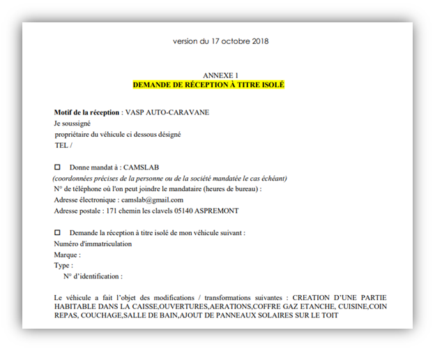 Homologation – CAMSLAB